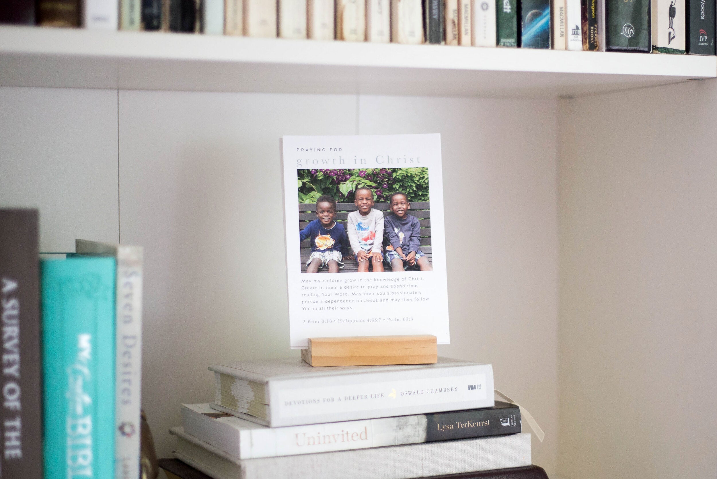 Custom Scripture Prayer Cards with Photos by Backgate Prayers